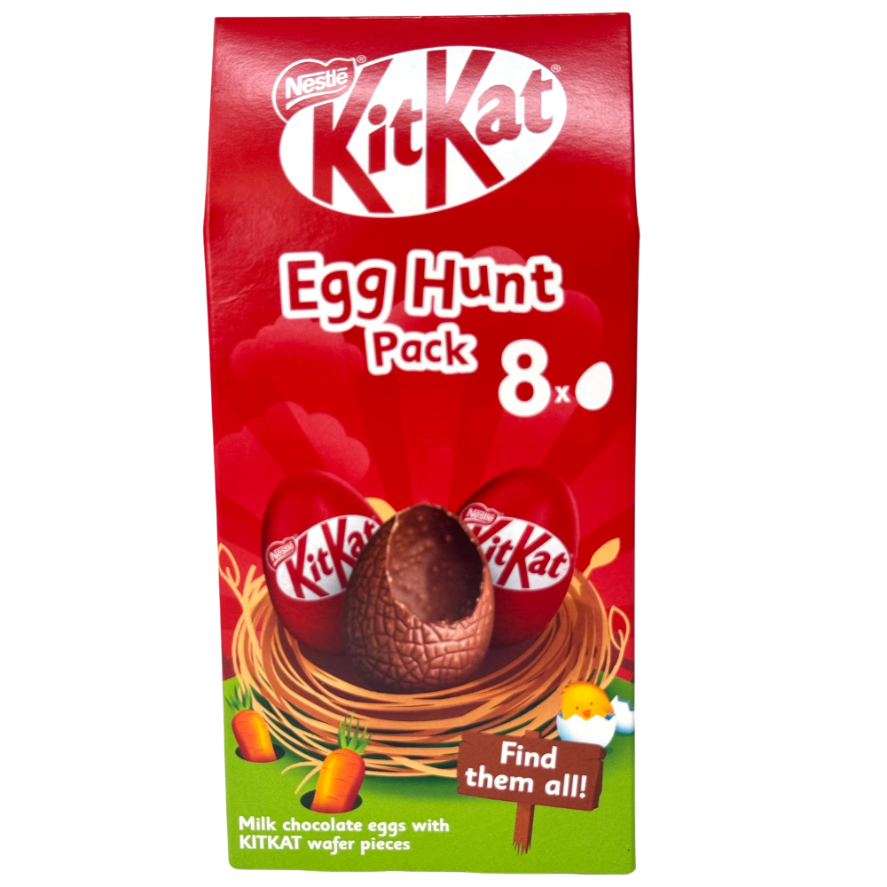 Kit Kat Egg Hunt Pack 8 Pieces (UK) - 120g | Candy Funhouse – Candy Funhouse CA