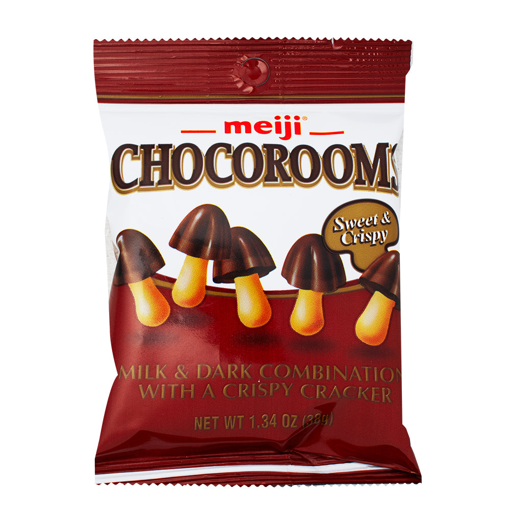 Meiji Chocorooms Chocolate-Sweet & Crispy Japanese Snack – Candy Funhouse CA