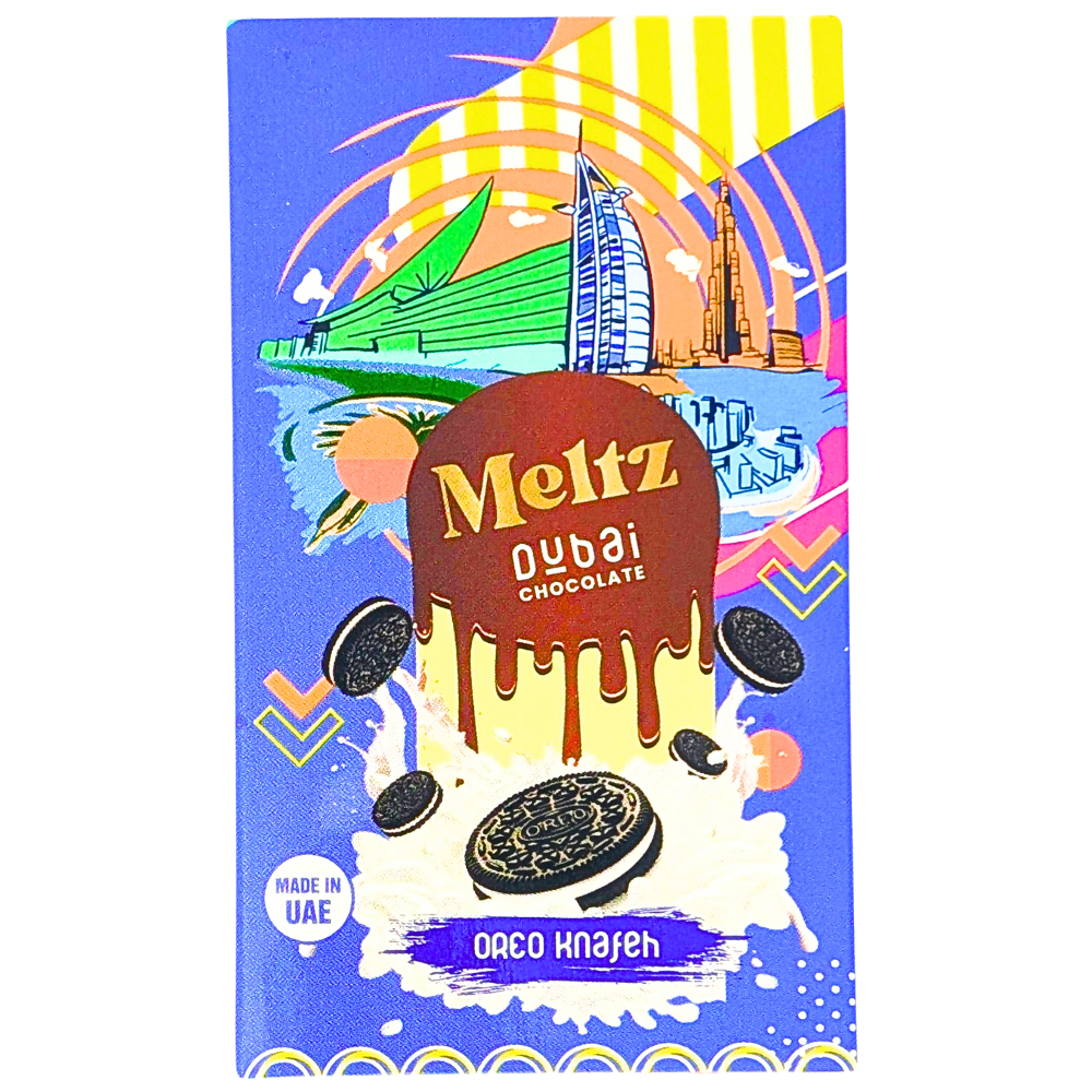 Meltz Dubai Chocolate Oreo Knafeh - 75g | Candy Funhouse – Candy Funhouse CA