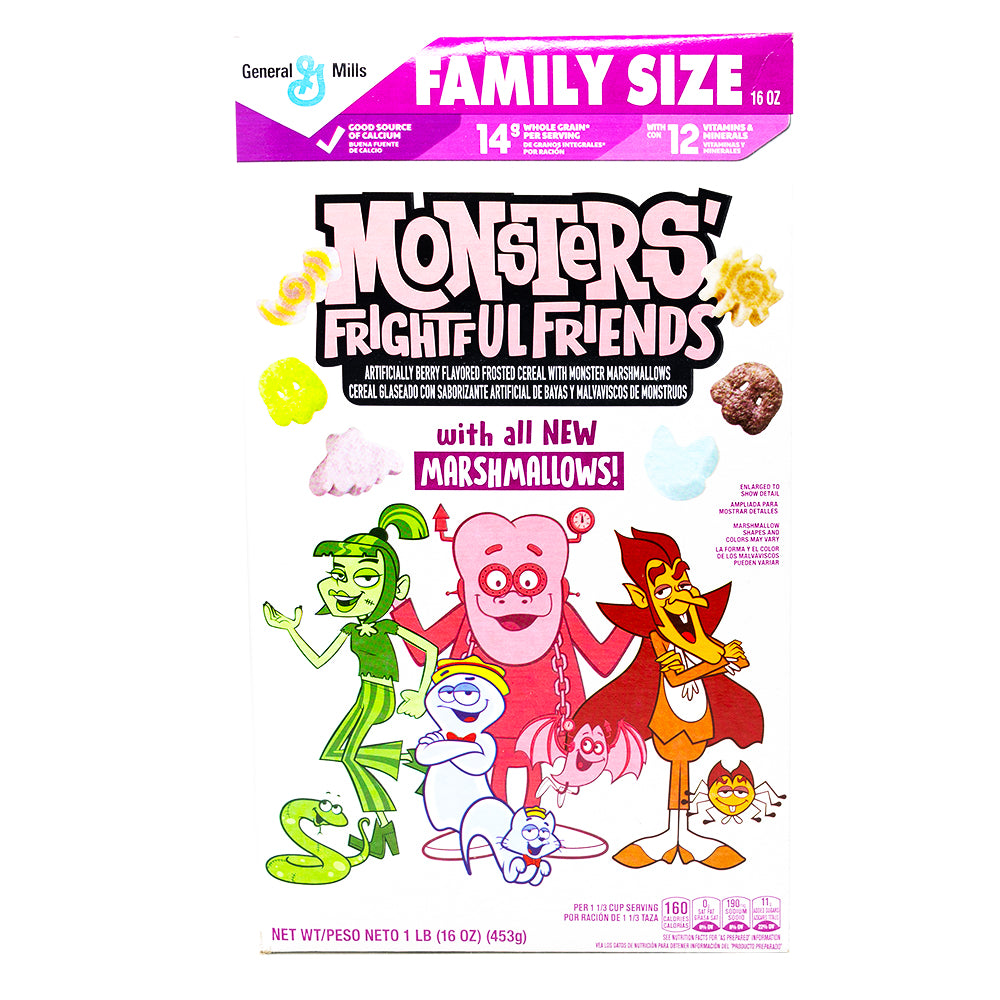 Monsters Frightful Friends Cereal - 453g | Candy Funhouse – Candy ...