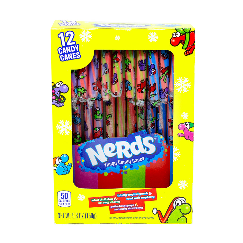 Nerds Christmas Candy Canes 12 CT | Candy Funhouse – Candy Funhouse CA