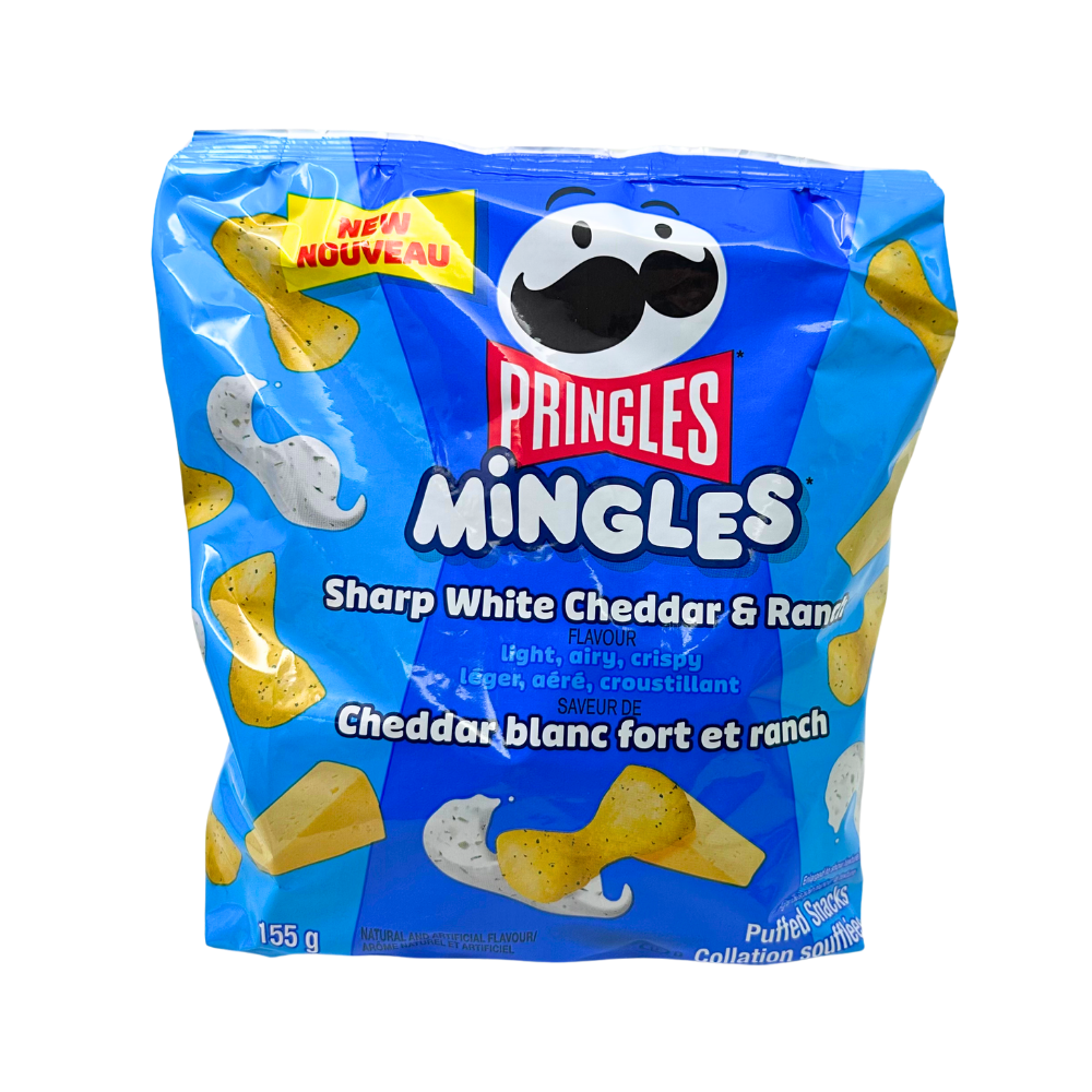 Pringles Mingles Sharp White Cheddar Ranch - 155g | Candy Funhouse – Candy Funhouse CA