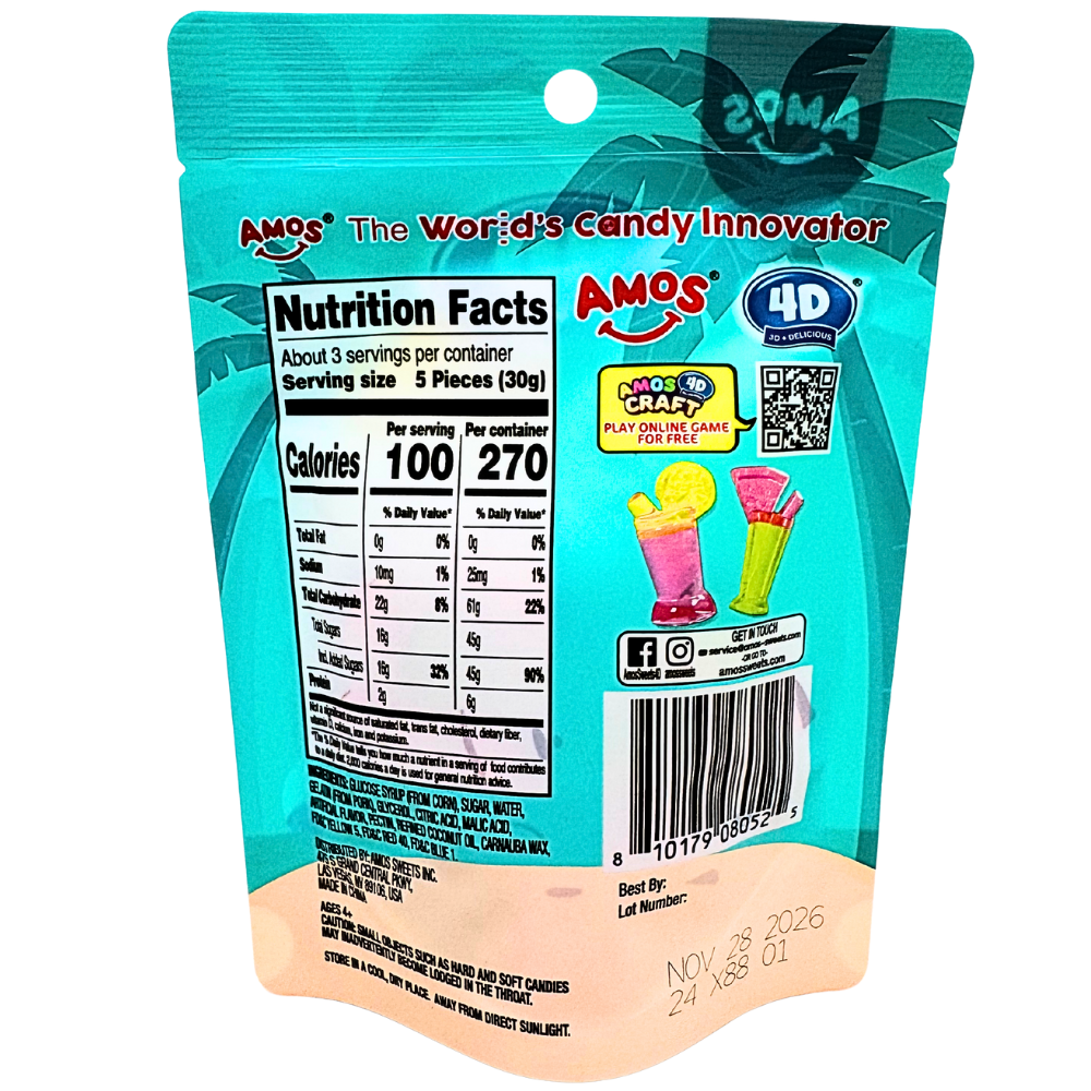 4D Gummy Drinks - 3oz | Candy Funhouse – Candy Funhouse CA