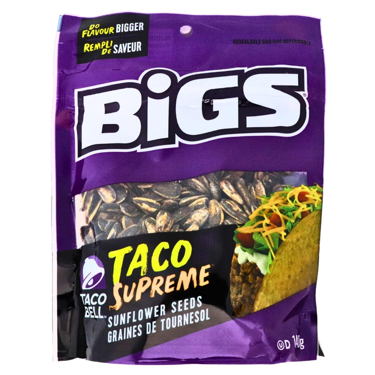 Bigs Taco Supreme Sunflower Seeds - 152g – Candy Funhouse CA