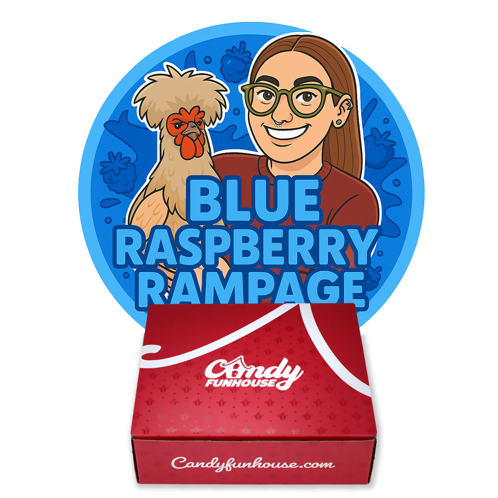 Chelsey's Blue Raspberry Rampage Candy Funbox™ | Candy Funhouse – Candy ...