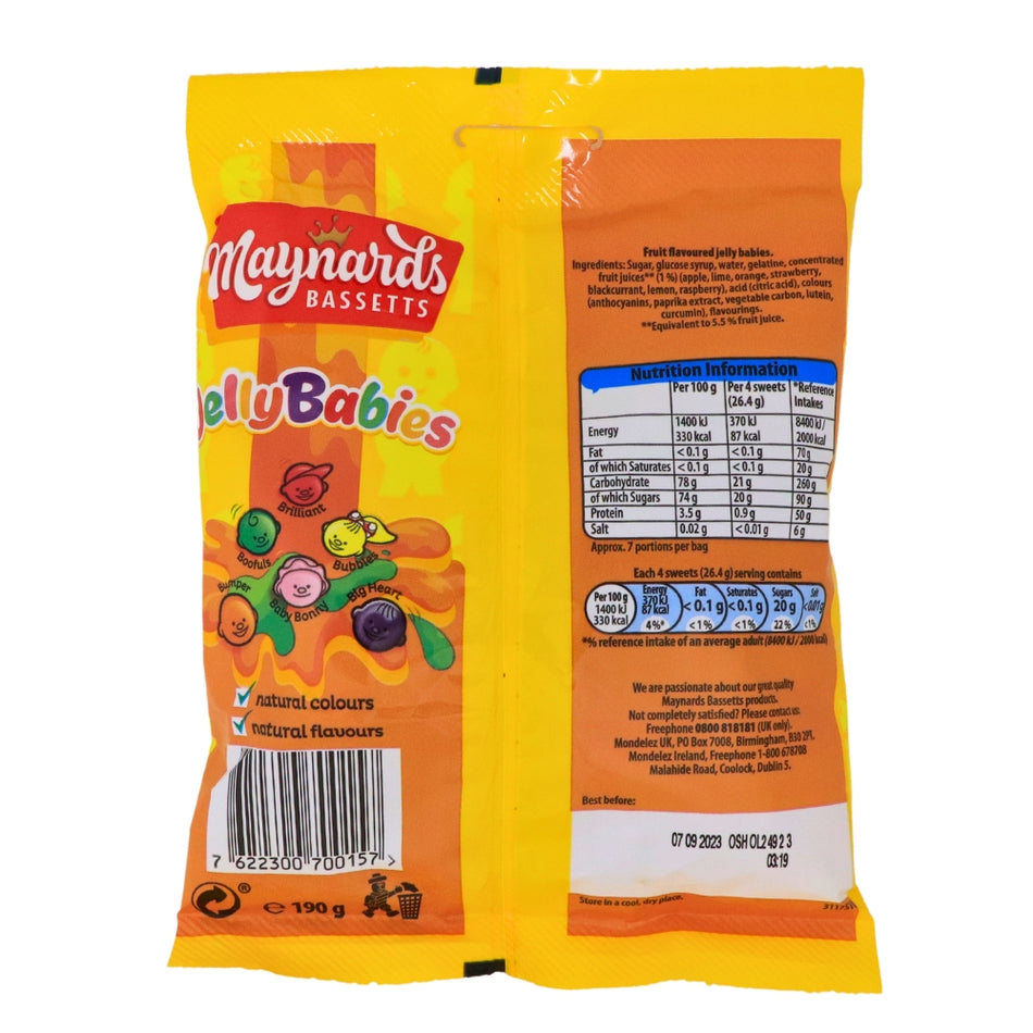 Maynards Bassetts Jelly Babies-UK | British Candy – Candy Funhouse CA