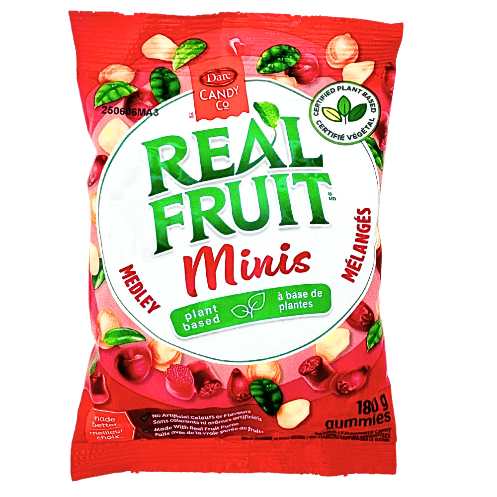 Dare Realfruit Minis Medley - 180g | Candy Funhouse – Candy Funhouse CA