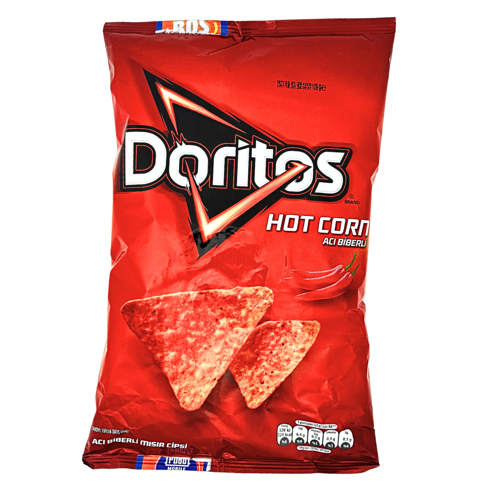 Doritos Hot Corn Aci Biberlli (Turkey) - 100g | Candy Funhouse – Candy ...