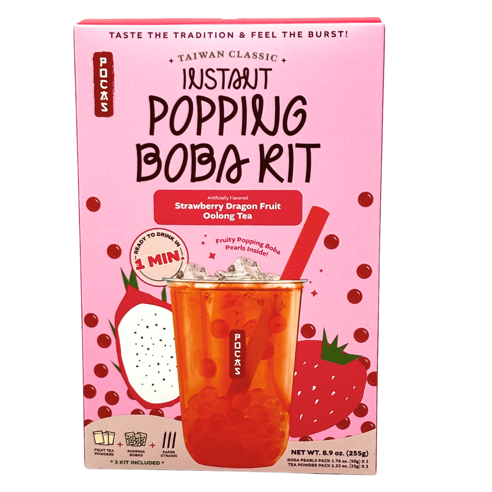 Instant Popping Boba Strawberry Dragon & Oolong Tea | Candy Funhouse ...