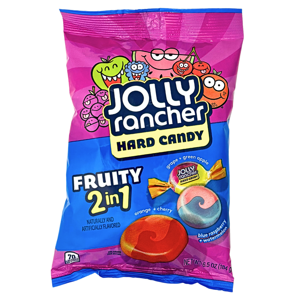 Jolly Rancher Fruity Hard Candy 2in1 - 6.5oz | Candy Funhouse – Candy ...