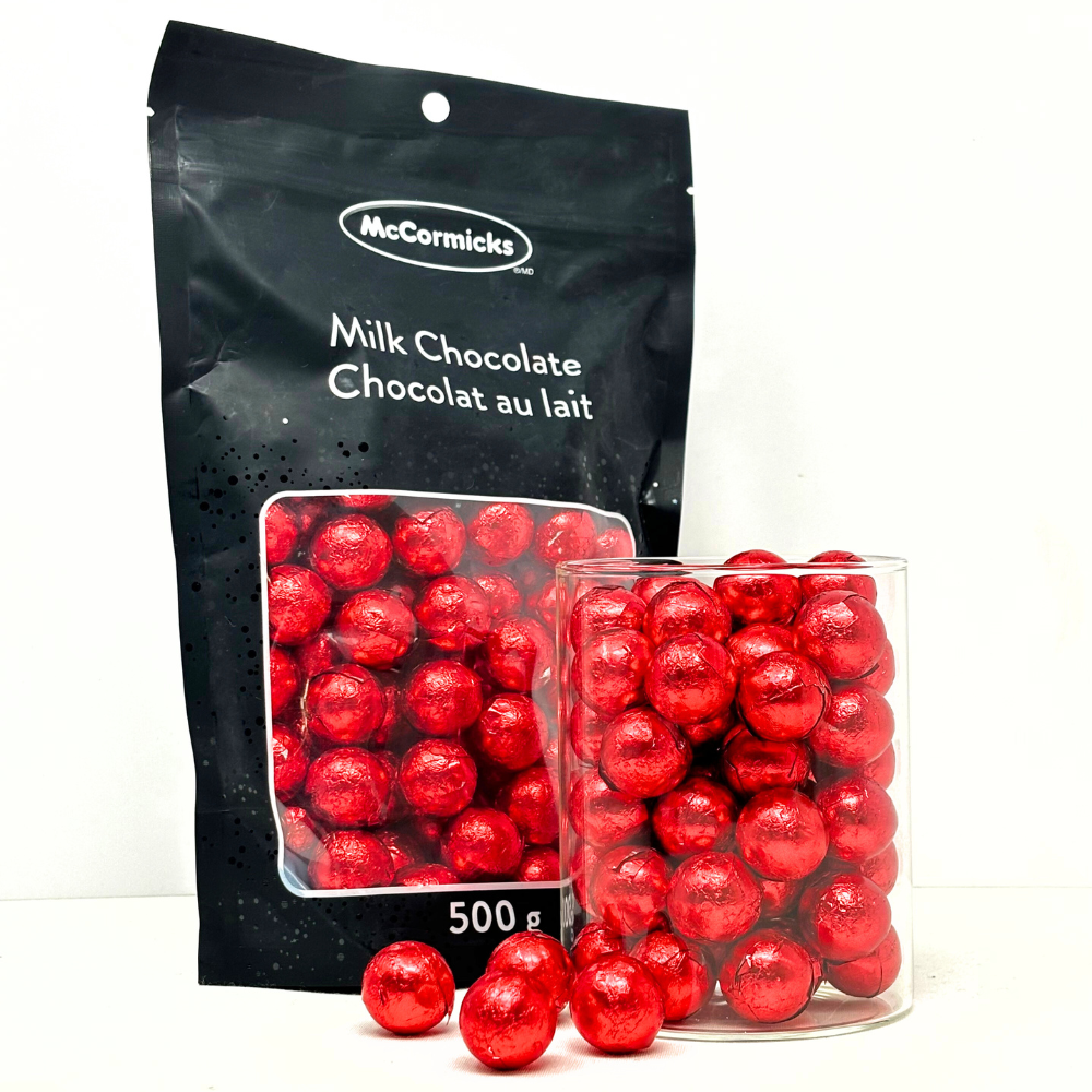 McCormicks Red Chocolate Balls - 500g | Candy Funhouse – Candy Funhouse CA