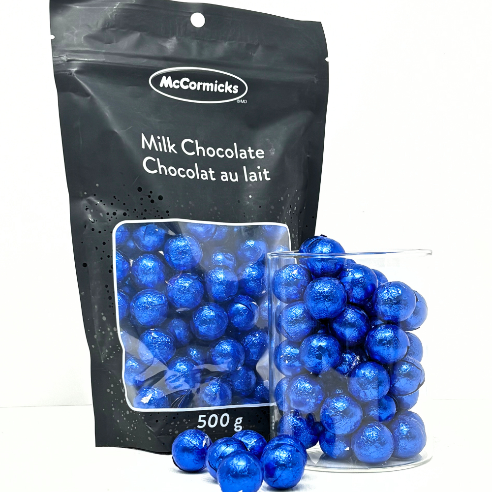 McCormicks Royal Blue Chocolate Balls - 500g | Candy Funhouse – Candy ...