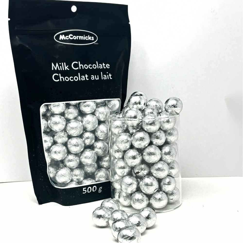 McCormicks Silver Chocolate Balls - 500g | Candy Funhouse – Candy Funhouse CA