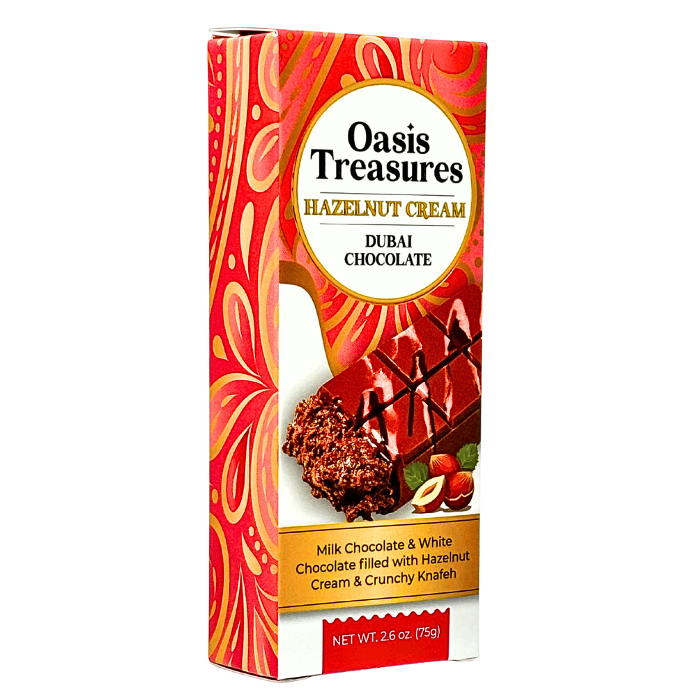 Oasis Treasures Hazelnut Cream Dubai Chocolate - 75g | Candy Funhouse ...