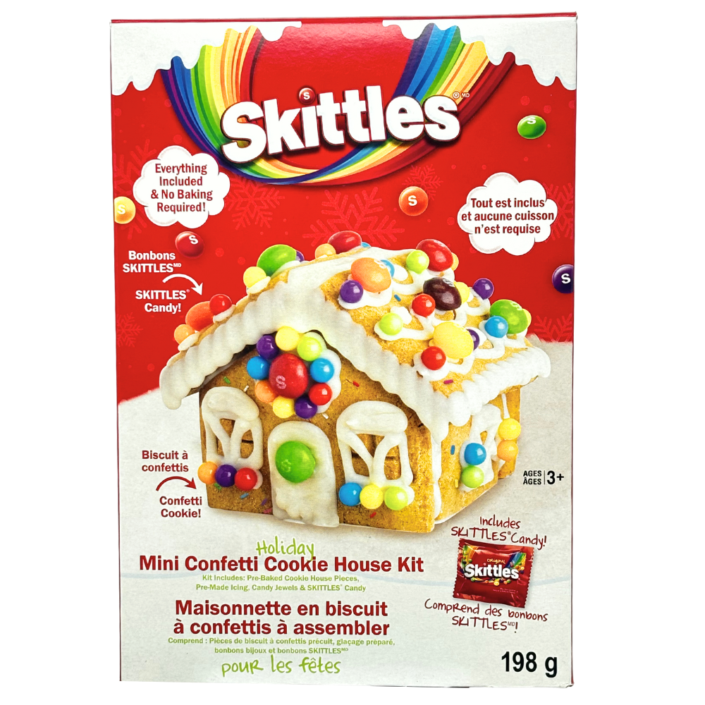 Skittles Mini Confetti Cookie House Kit - 198g | Candy Funhouse – Candy ...