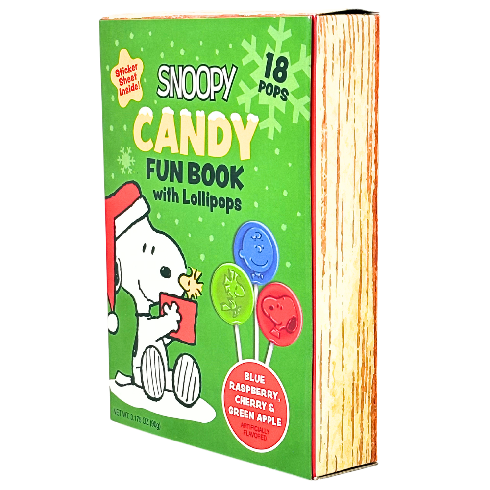 Snoopy Candy Fun Book with Lollipops - 90g | Candy Funhouse – Candy ...