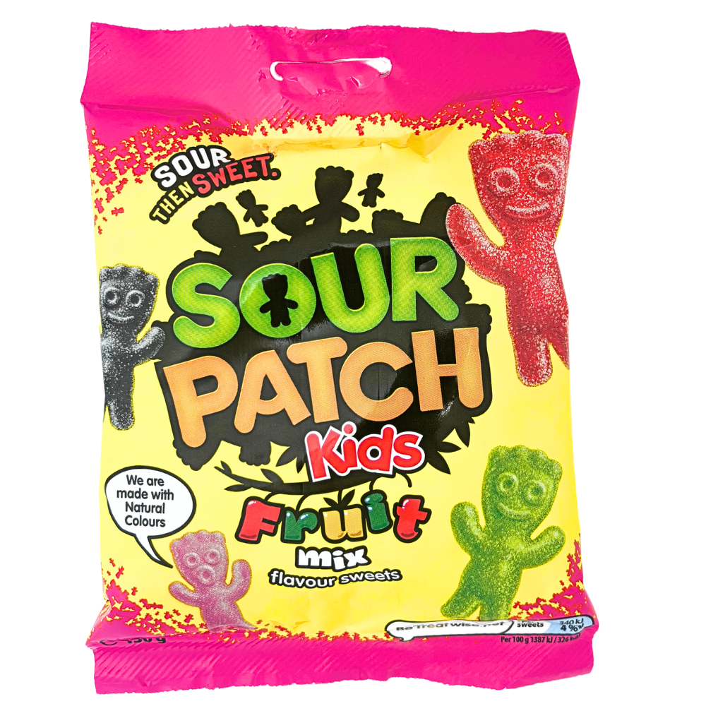 Sour Patch Kids Fruit Mix (UK) - 130g | Candy Funhouse – Candy Funhouse CA