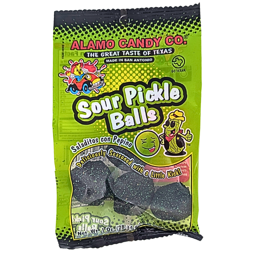 Alamo Sour Pickle Balls - 1oz | Candy Funhouse – Candy Funhouse CA
