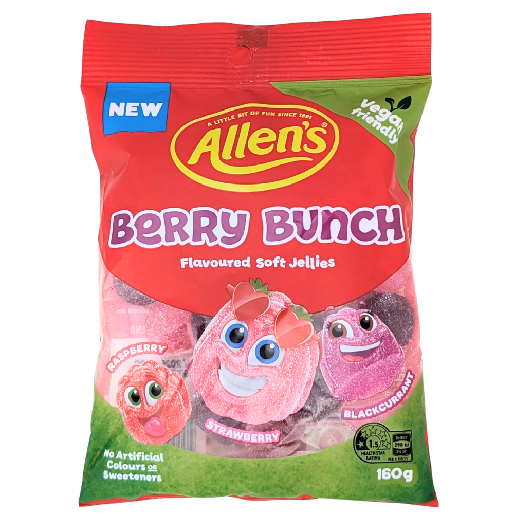 Allen's Berry Bunch (Australia) - 160g | Candy Funhouse – Candy Funhouse CA