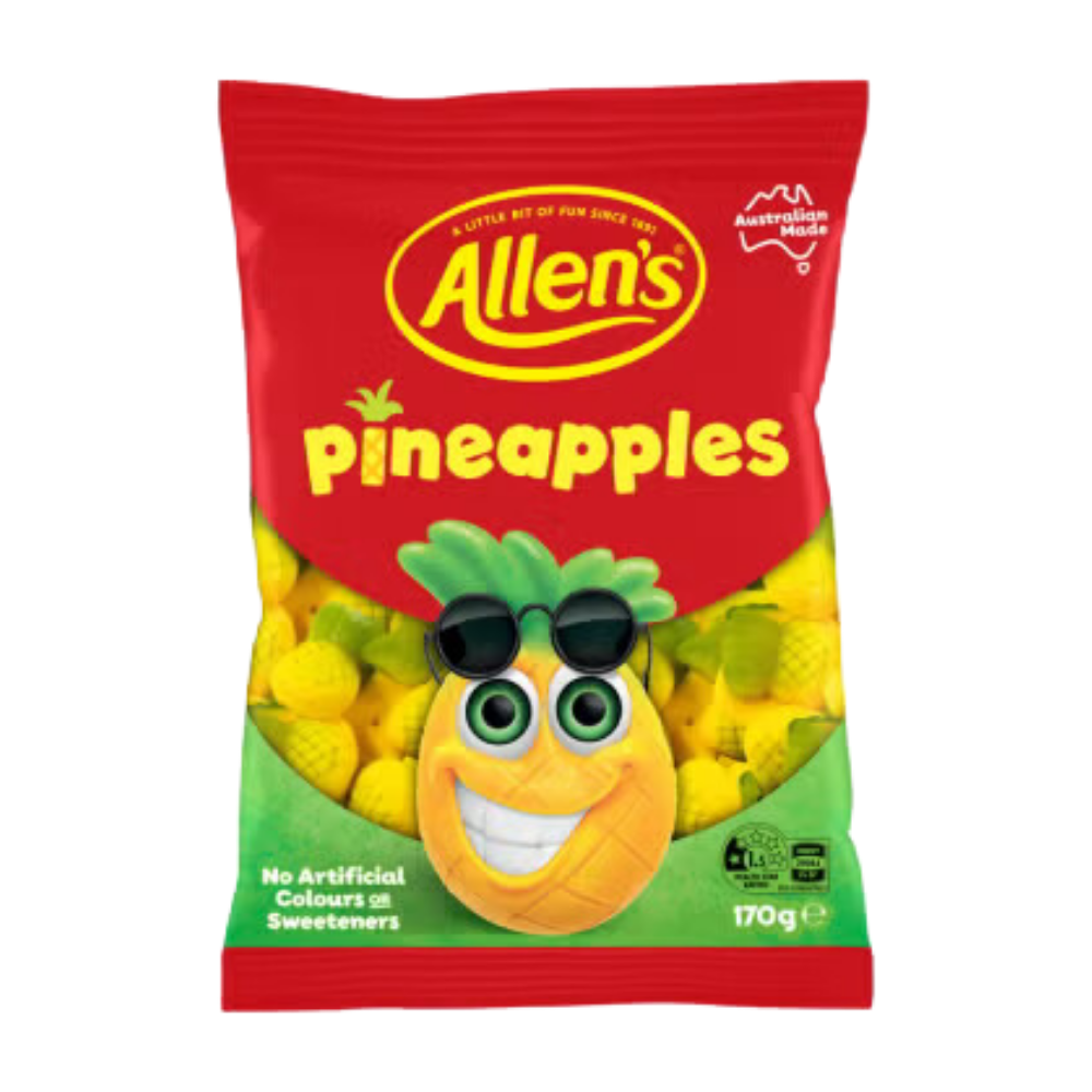 Allen's Pineapple (Aus) - 170g | Candy Funhouse – Candy Funhouse CA