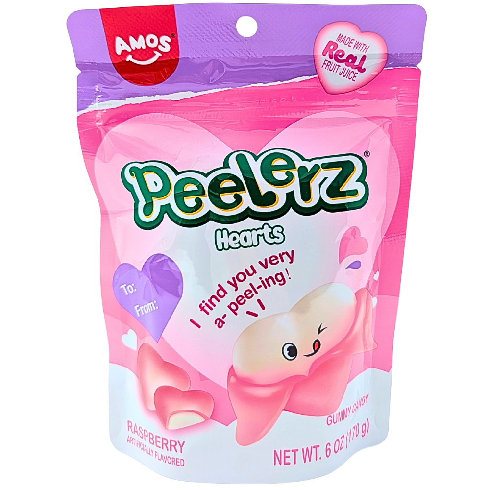 Amos Peelerz Hearts Gummy - 6oz | Candy Funhouse – Candy Funhouse CA