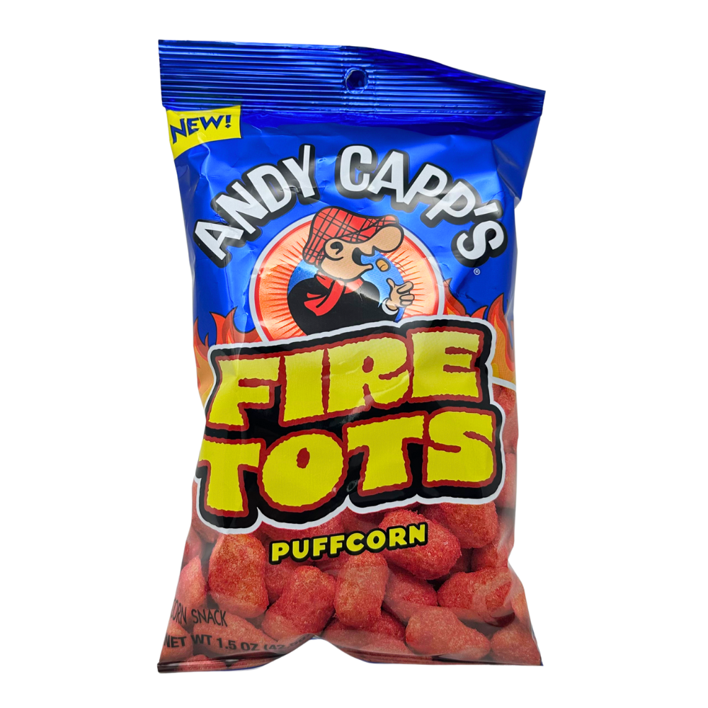 Andy Capps Fire Tots Puffcorn - 1.5oz | Candy Funhouse – Candy Funhouse CA
