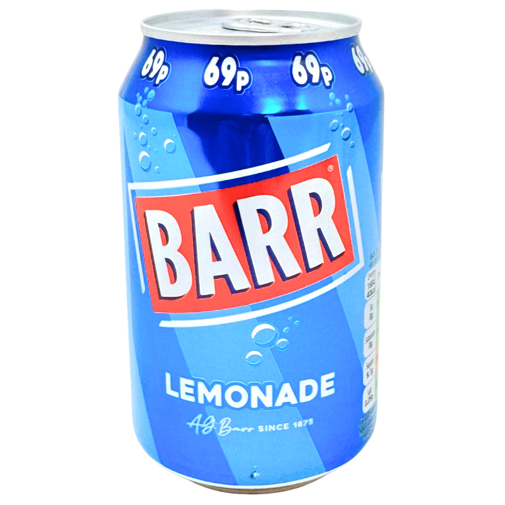 Barr Lemonade Soda (UK) - 330mL | Candy Funhouse – Candy Funhouse CA