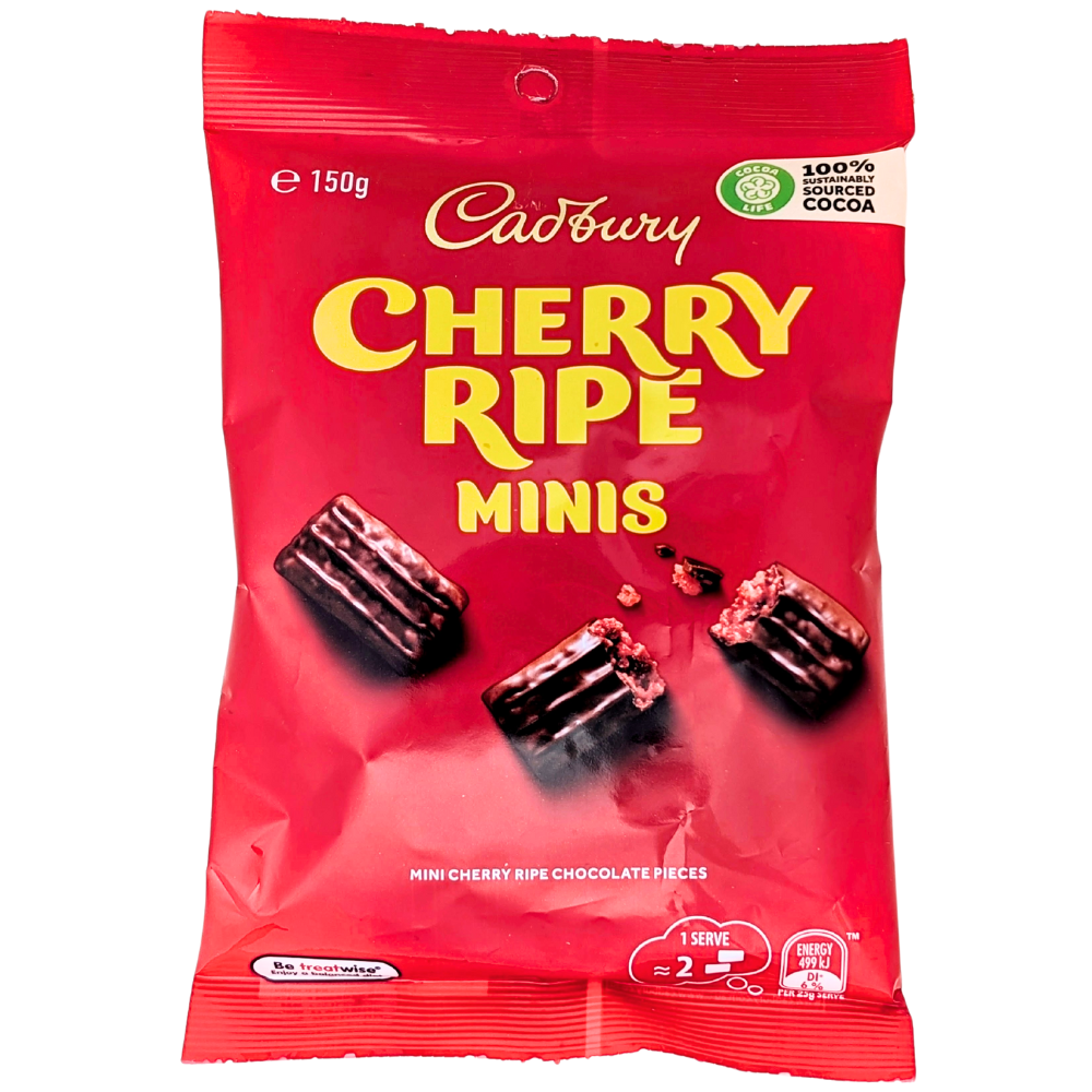 Cadbury Cherry Ripe Minis (Australia) - 150g | Candy Funhouse – Candy ...