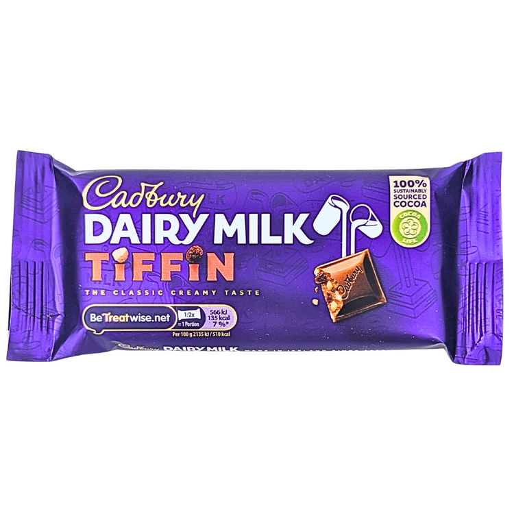 Cadbury Dairy Milk Tiffin (Ireland) - 53g | Candy Funhouse – Candy ...
