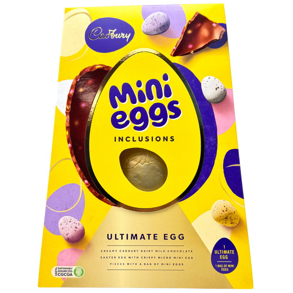 Cadbury Mini Eggs Inclusions Ultimate Egg (UK) - 380g | Candy Funhouse ...