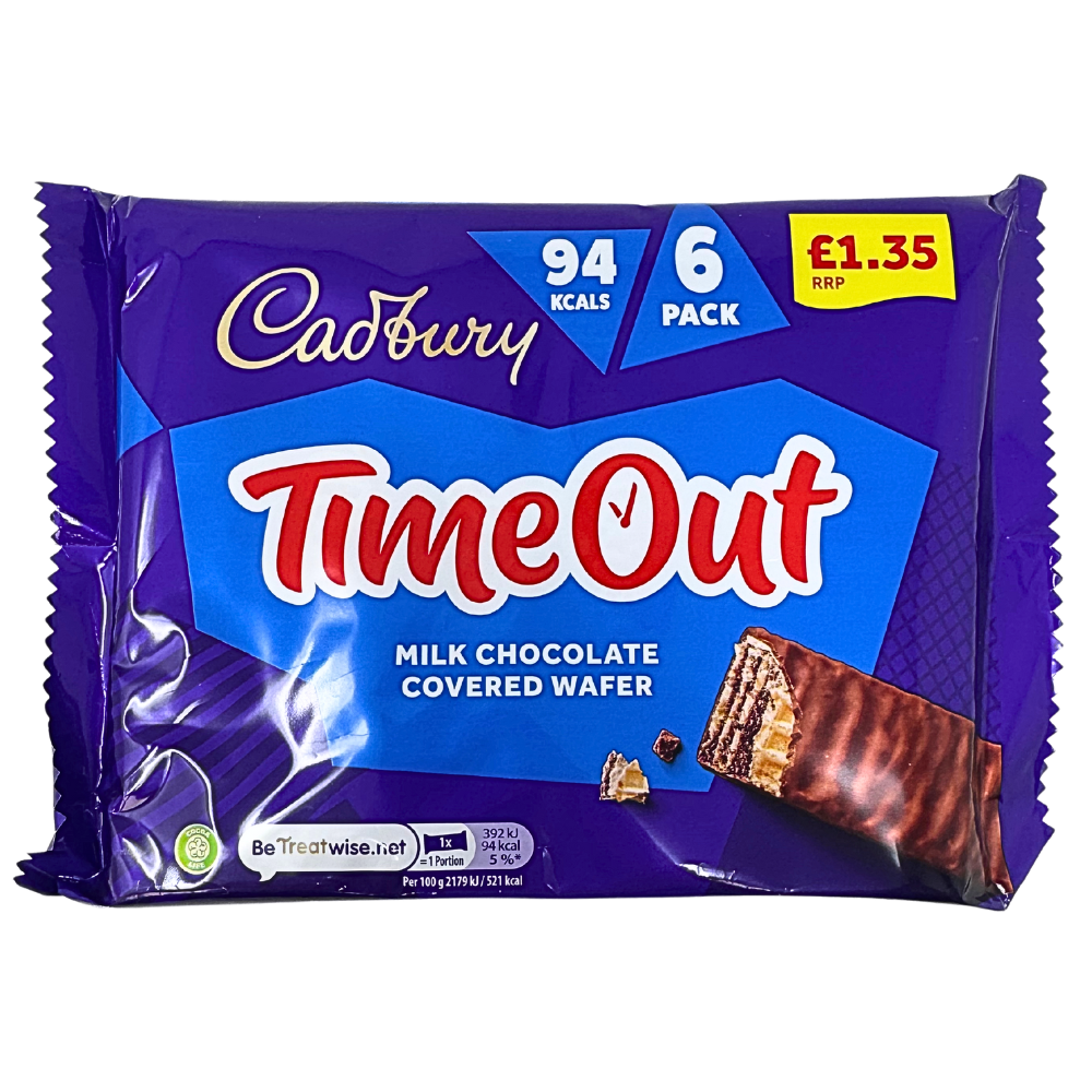 Cadbury Timeout 6 Pack (UK) - 108g | Candy Funhouse – Candy Funhouse CA