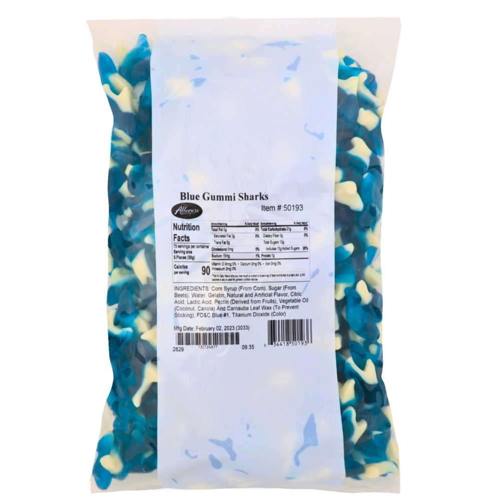 Blue Gummi Sharks Gummy Candy | Bulk Candy – Candy Funhouse CA