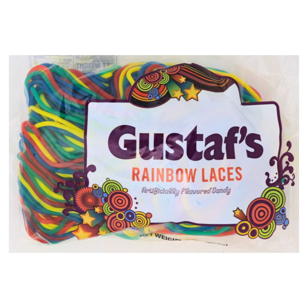Gustaf's Rainbow Laces Licorice Candy-2 Pound Bag