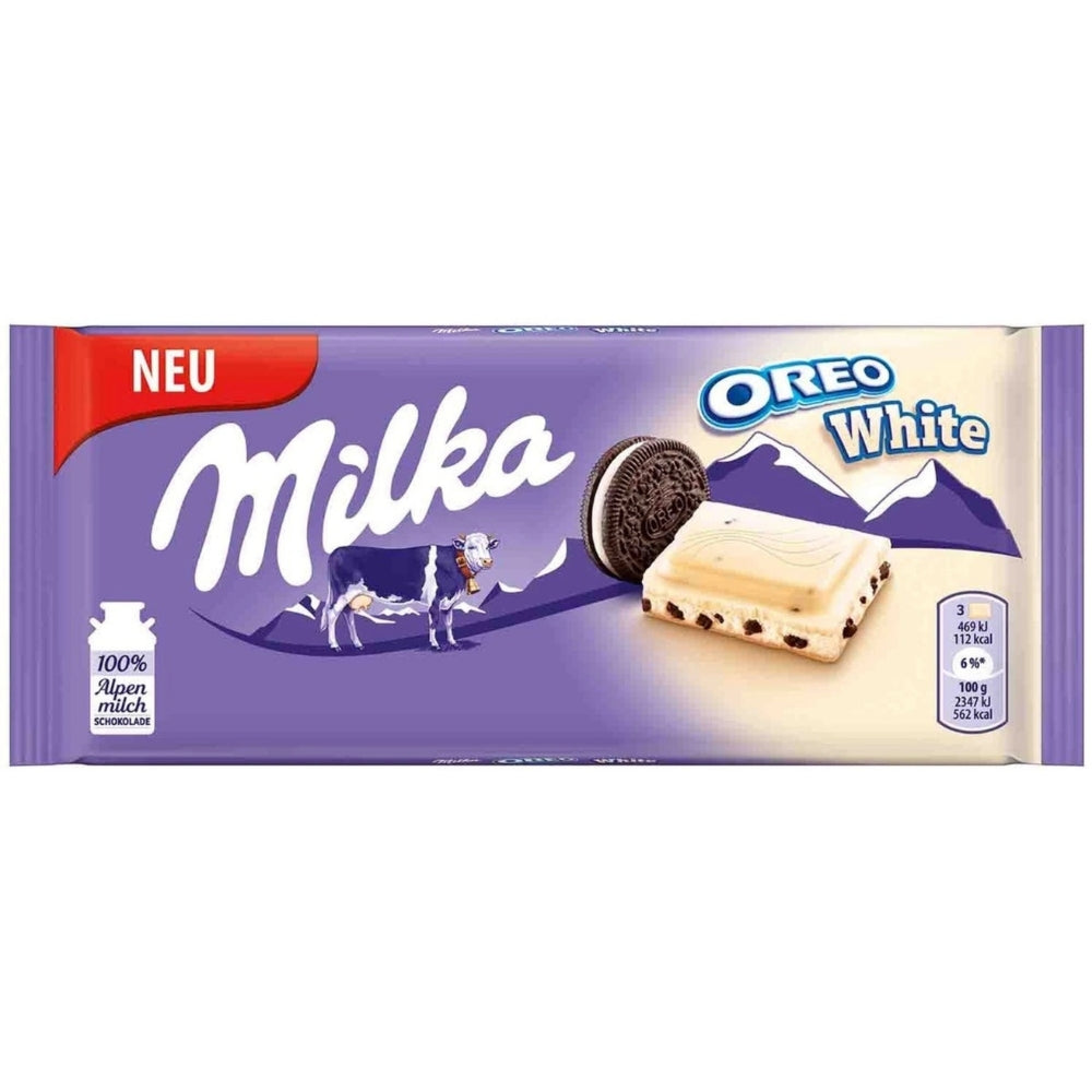 Milka Oreo White Chocolate Bar - 100g | Candy Funhouse – Candy Funhouse CA