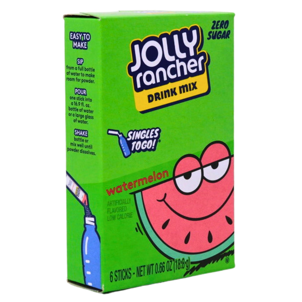 Jolly Rancher Singles To Go-Watermelon Drink Mix – Candy Funhouse CA