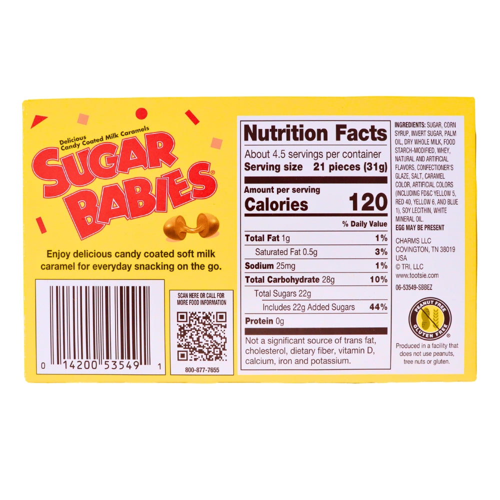 Sugar Babies Candy Coated Caramels Theater Pack 5oz – Candy Funhouse CA