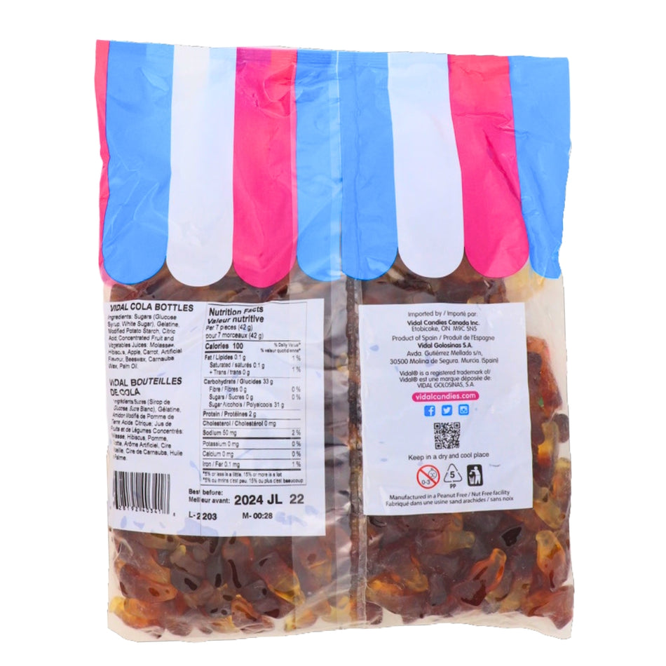 Vidal Cola Bottles Gummy Candies | Bulk Candy Canada – Candy Funhouse CA