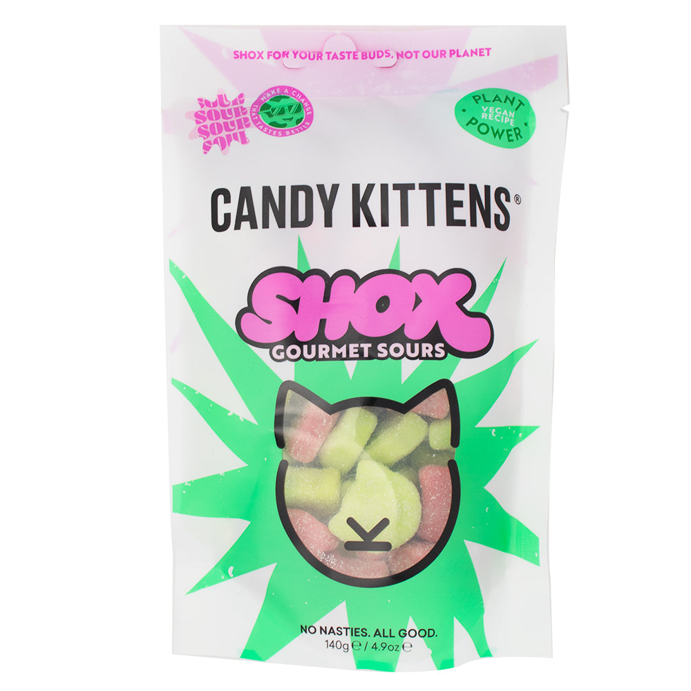 Candy Kittens Shox Gourmet Sours (UK) - 140g | Candy Funhouse – Candy ...