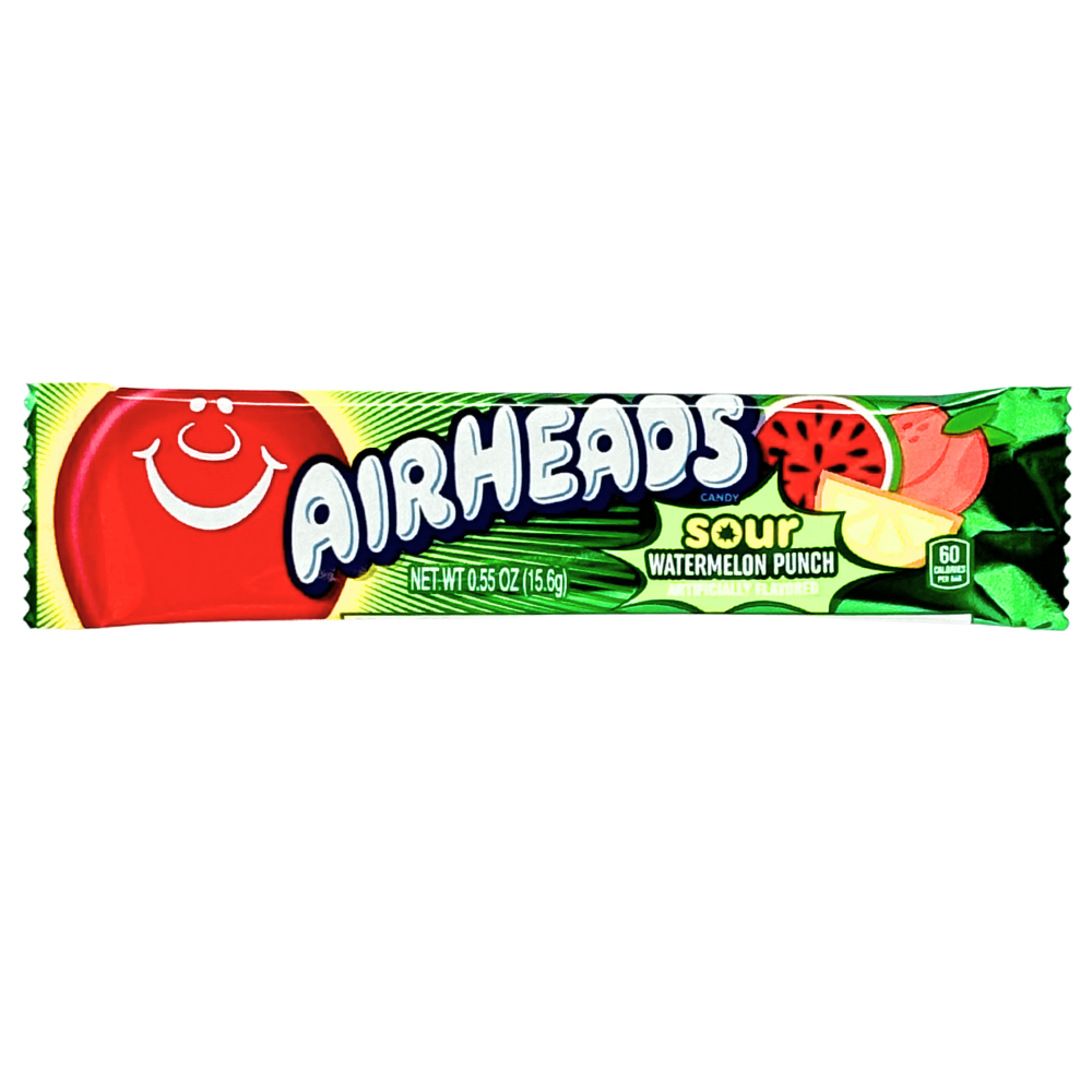 Airheads Sour Watermelon Punch - 0.55oz | Candy Funhouse – Candy ...
