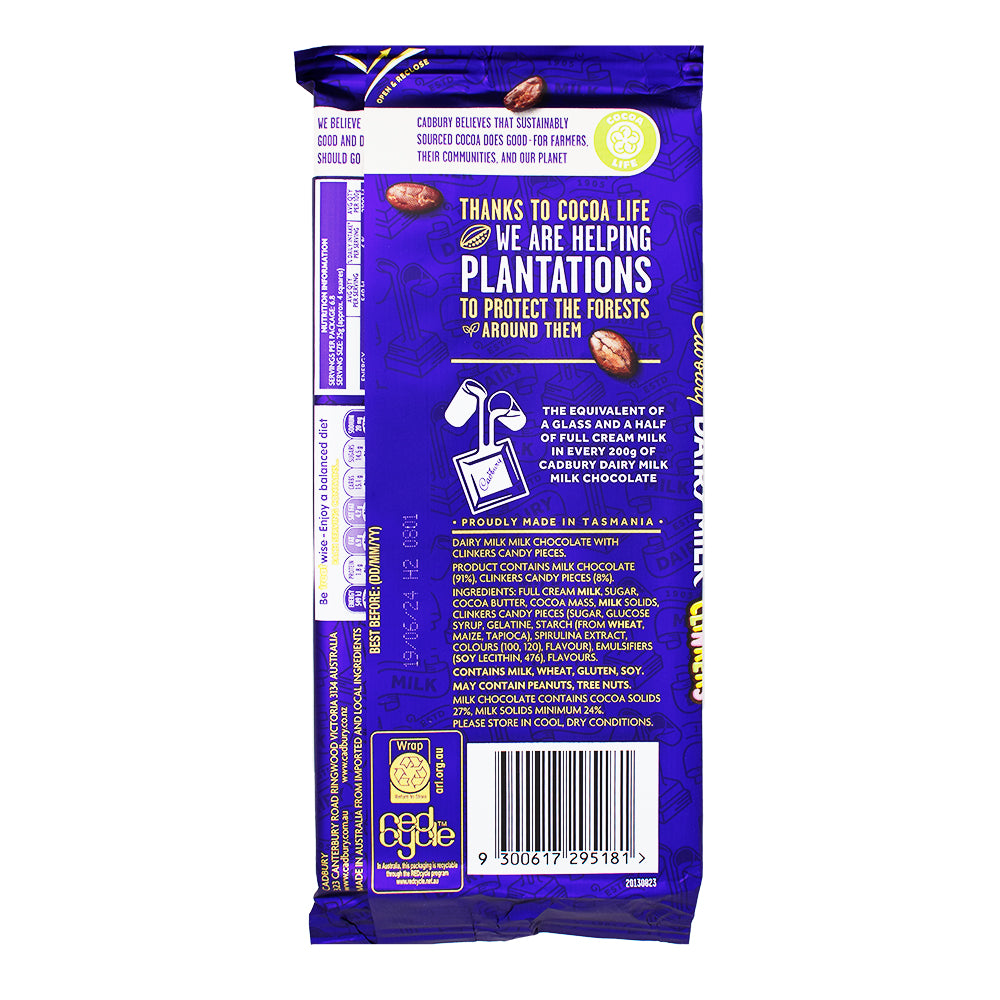 Cadbury Dairy Milk Clinkers (Aus) - 170g | Candy Funhouse – Candy ...