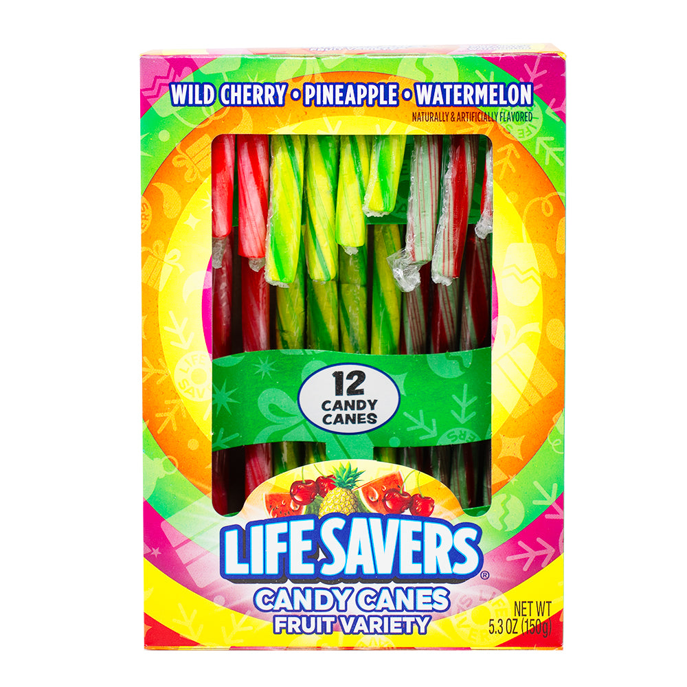 Lifesavers Candy Canes 5 Flavours - 12 pack | Candy Funhouse – Candy ...