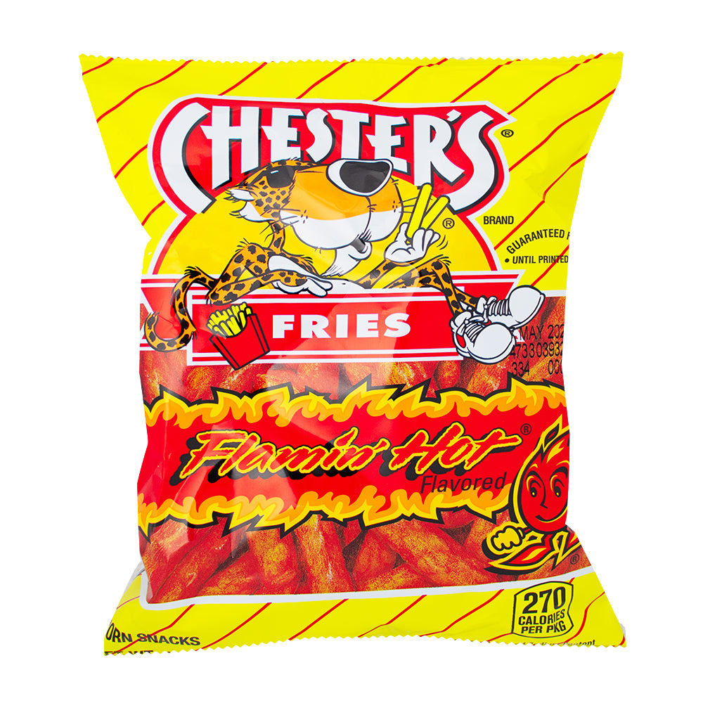 Chester's Fries Flamin Hot Snack Size - 1.75oz | Candy Funhouse – Candy ...
