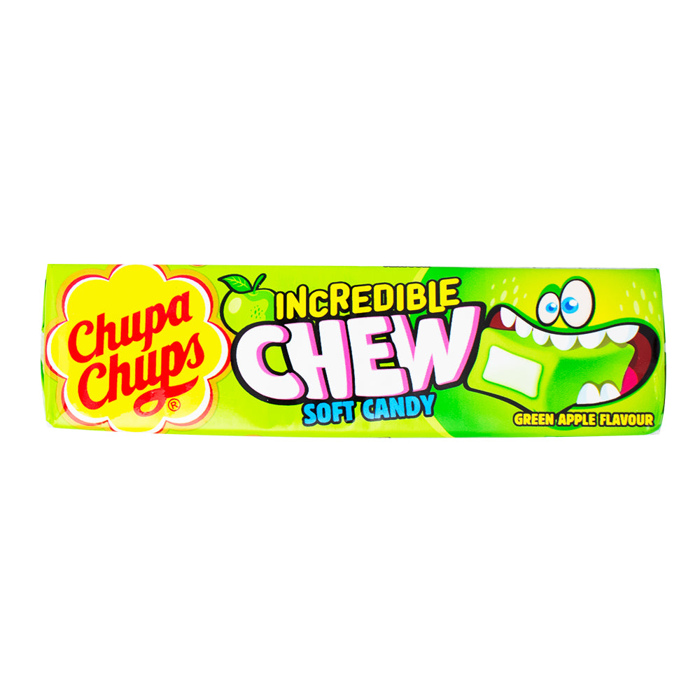 Chupa Chups Incredible Chew Green Apple (UK) - 45g | Candy Funhouse ...