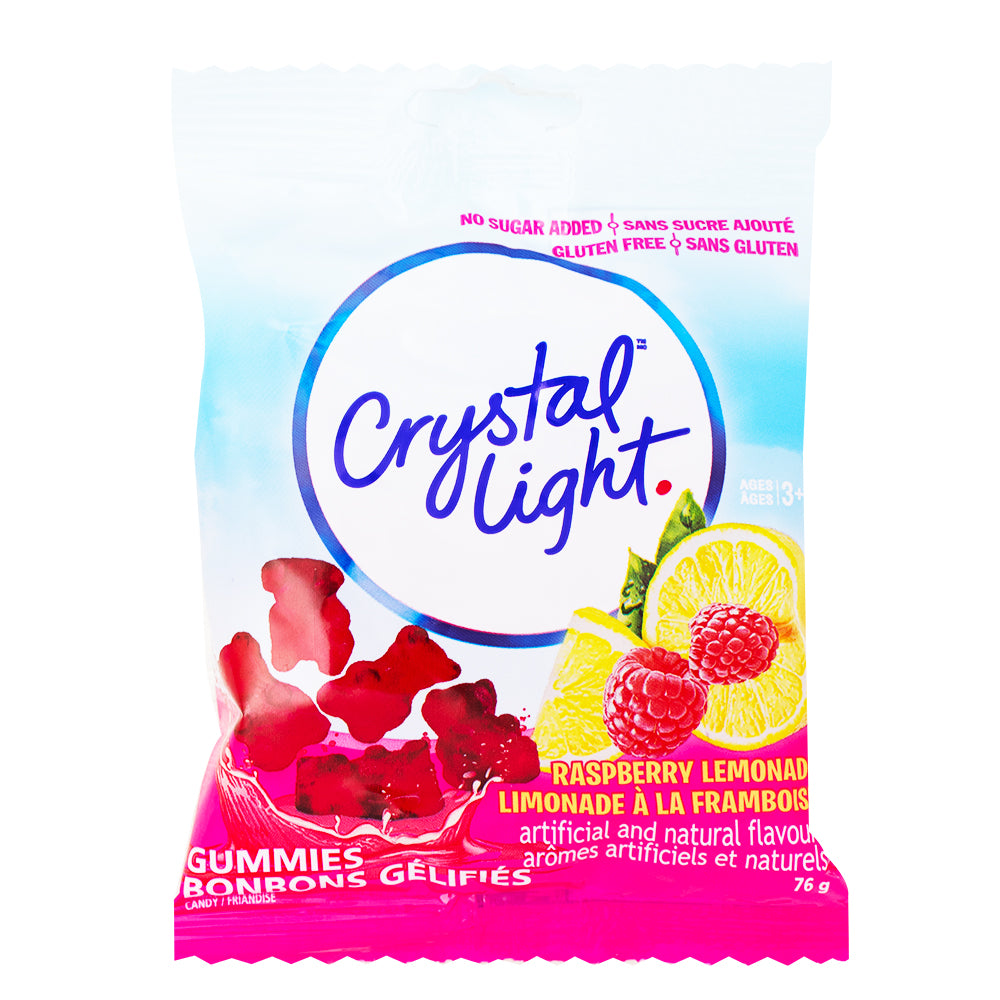 Crystal Light Sugar-Free Gummies Raspberry Lemonade - 76g | Candy ...