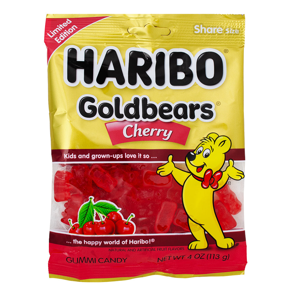 Haribo Gold Bears Cherry - 4oz | Candy Funhouse – Candy Funhouse CA