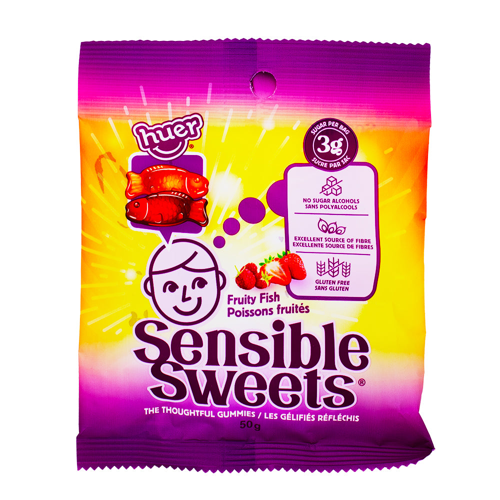 Huer Sensible Sweets Low Sugar Fruity Fish - 50g | Candy Funhouse ...