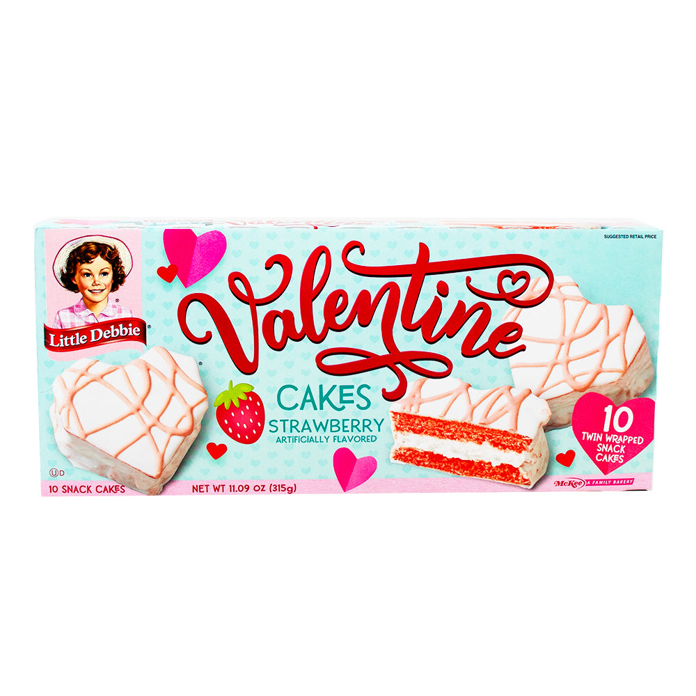 Little Debbie Valentine Strawberry Heart Cakes (10 Pieces) - 315g ...