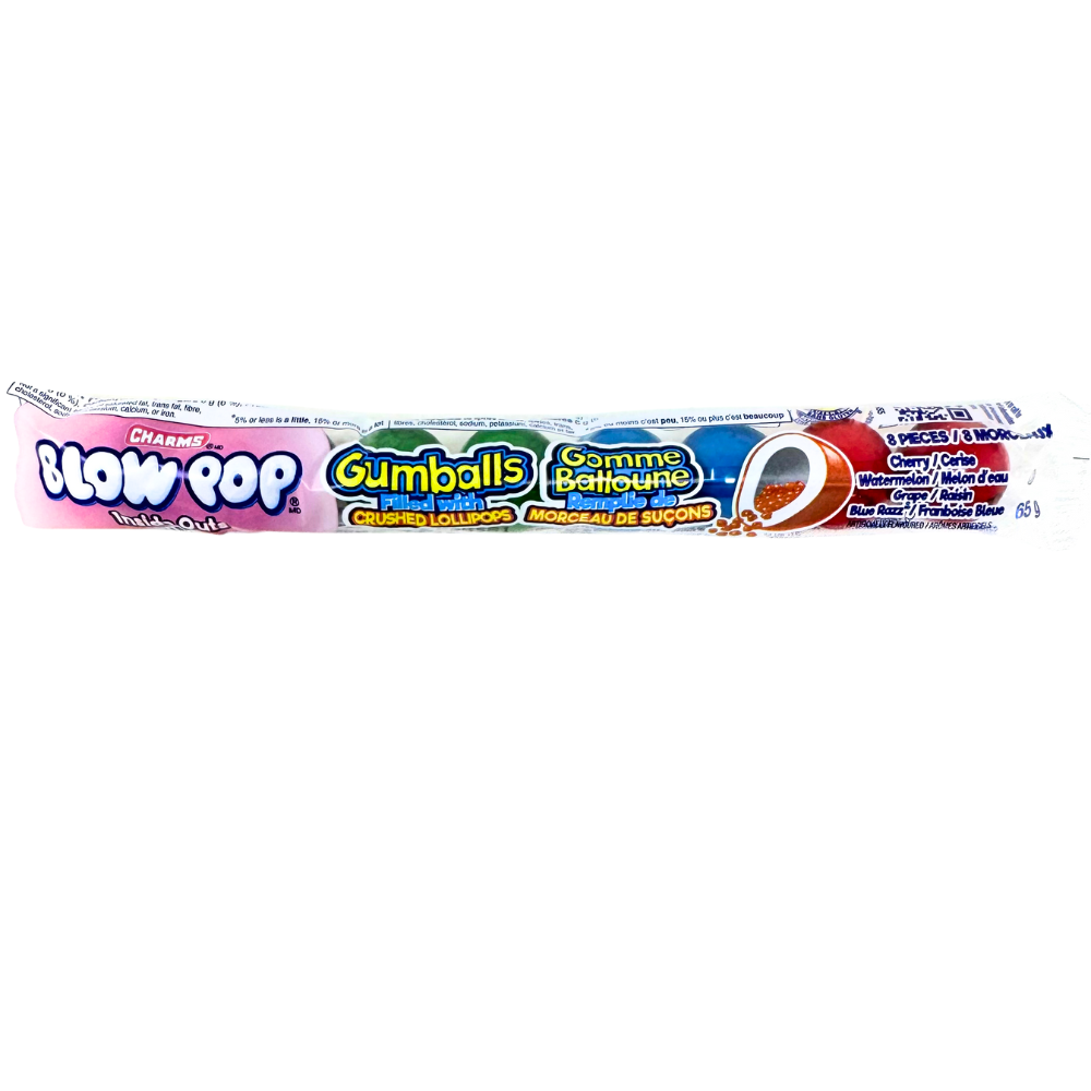 Charms Blow Pop Inside Out Tube - 65g | Candy Funhouse – Candy Funhouse CA