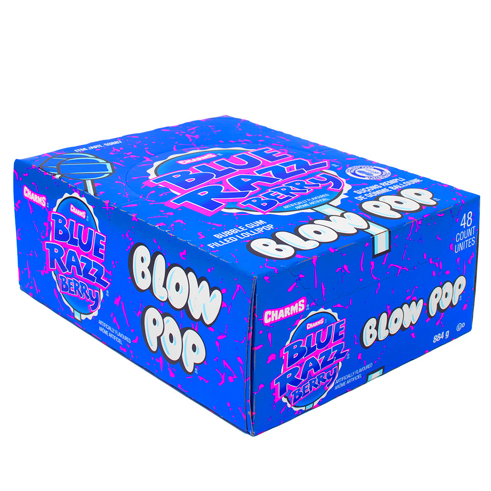Charms Blow Pop Blue Razz Berry | Old School Candy Lollipops – Candy ...
