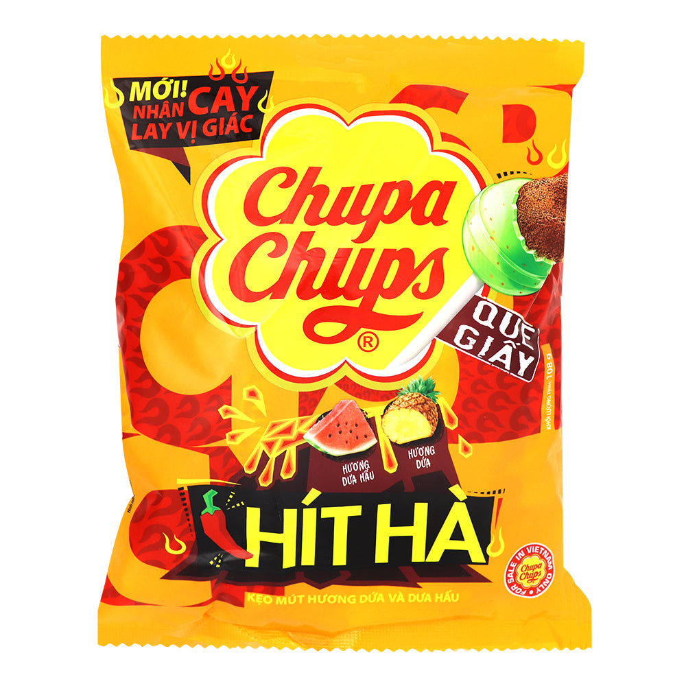 Chupa Chups Hit Ha Spicy Pineapple & Watermelon Lollipops (Vietnam ...